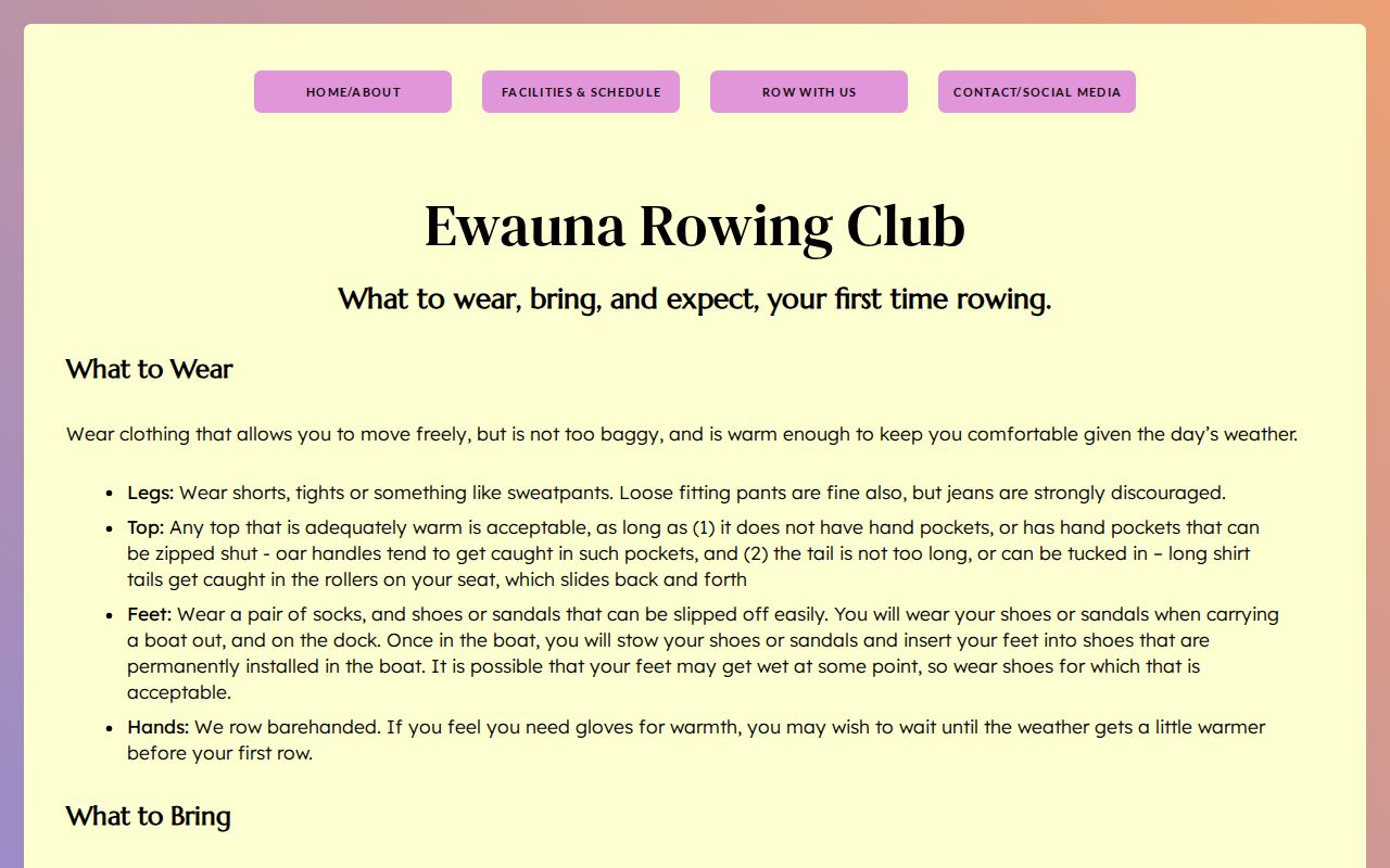 Your First Time Rowing